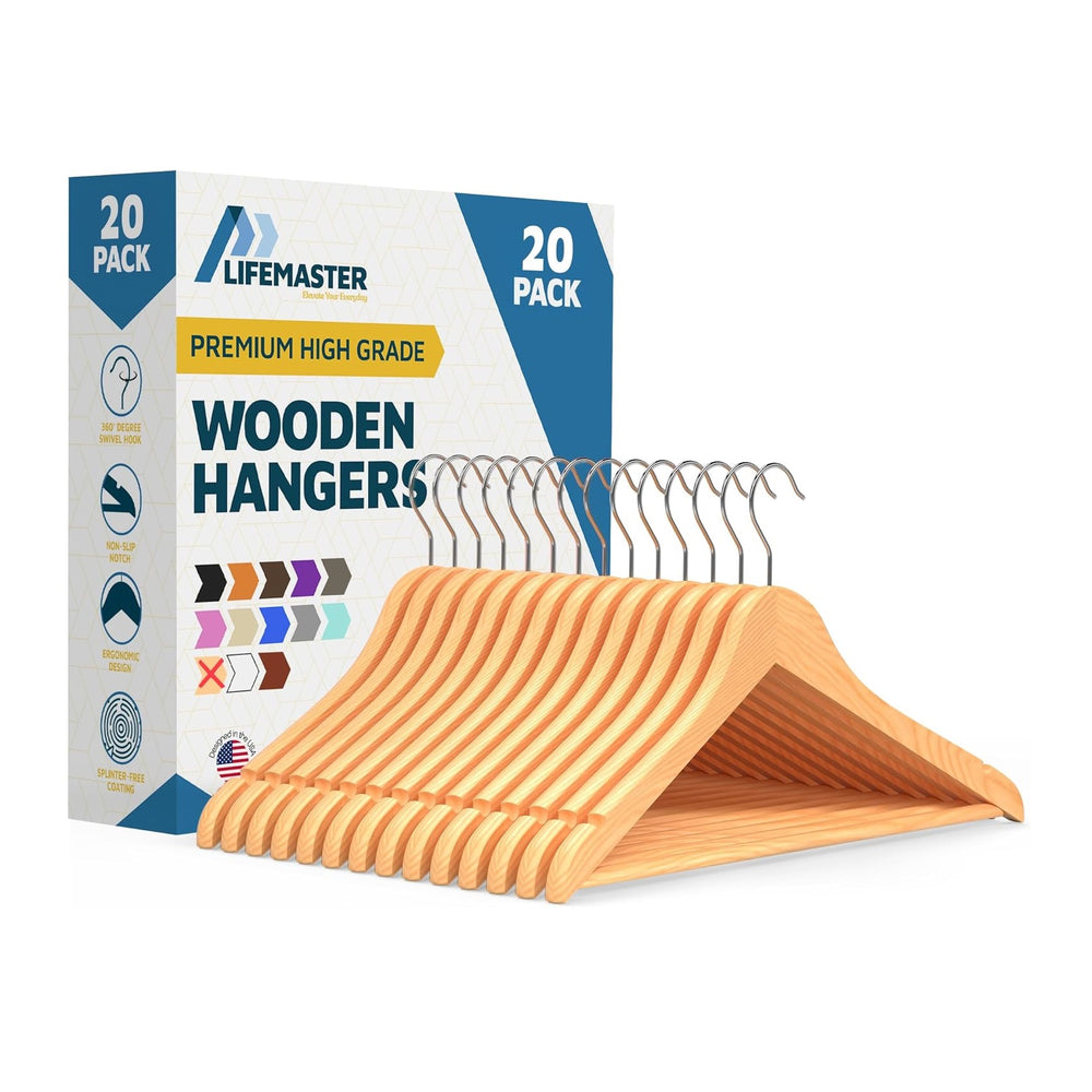 LifeMaster Solid Maple Wood Hangers – Life Master